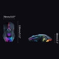 Adjustable 6400dpi Mice Computer Mouse LED Backlight for Office Home ...