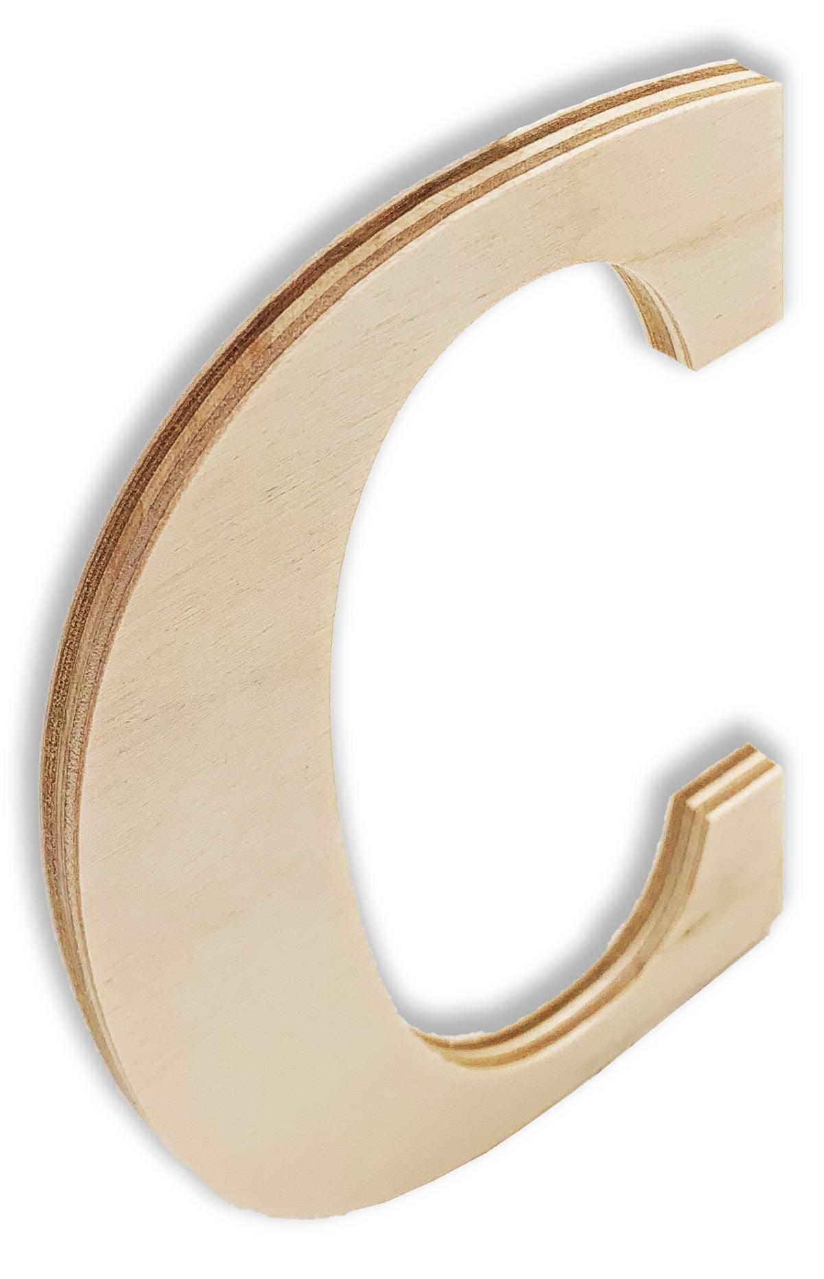 4 Inch Wooden Letter C Ready for Painting or Decorating - Walmart.com