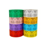 Raffle Auction Tickets - Double Row Roll, 1,000 Numbered, Perforated, 4 ...