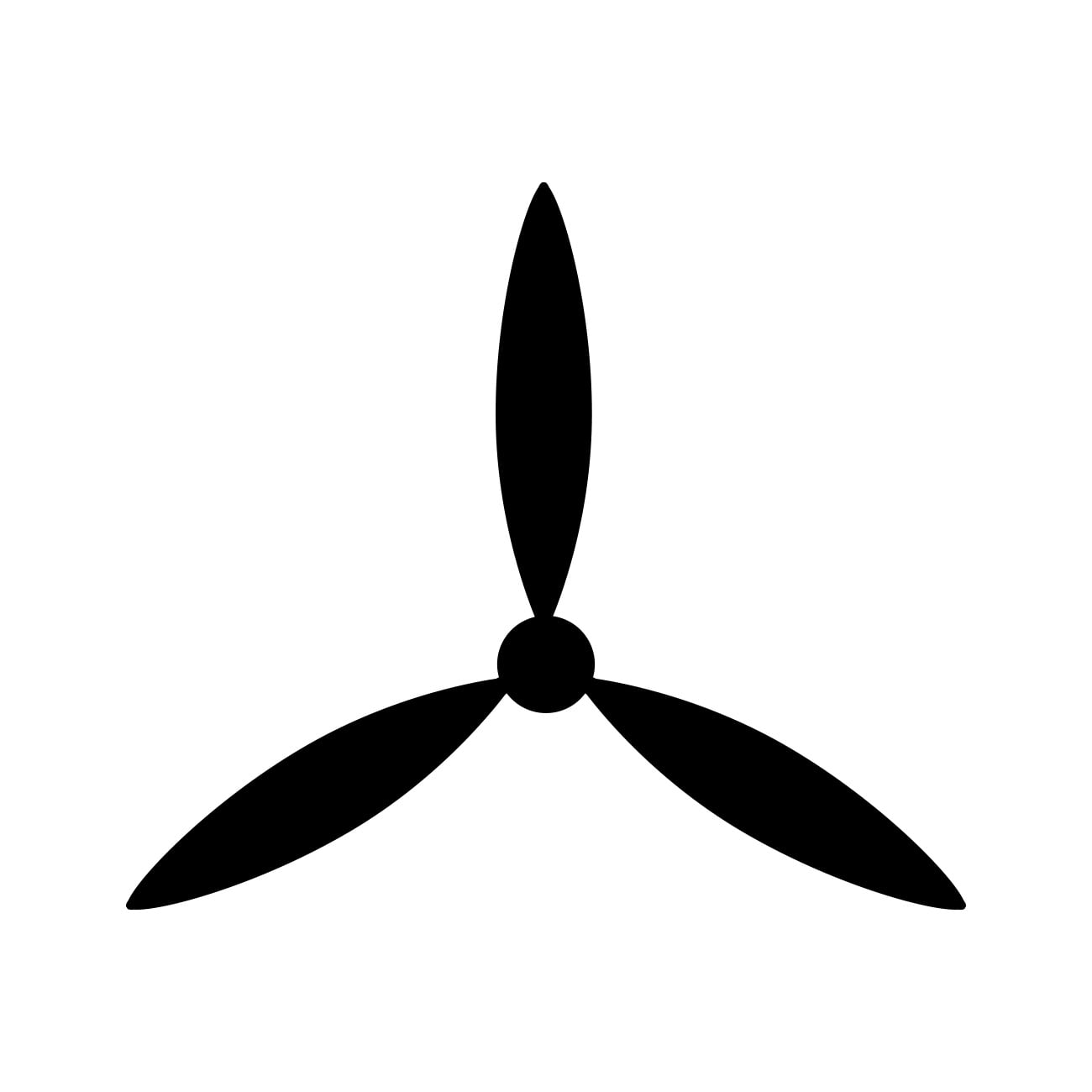 Propeller Sticker Decal Die Cut - Self Adhesive Vinyl - Weatherproof ...