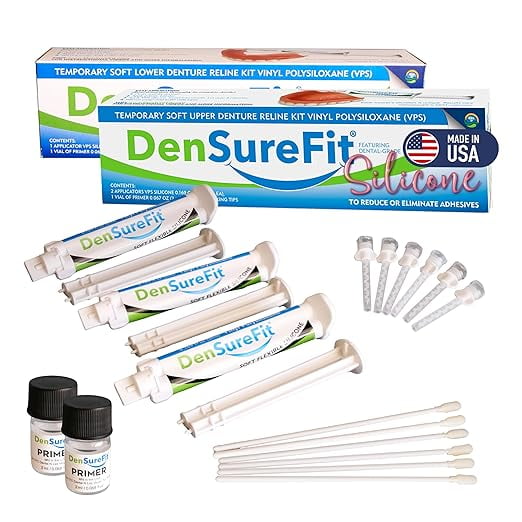 Click here for Densurefit Upper & Lower Denture Reline Kit prices