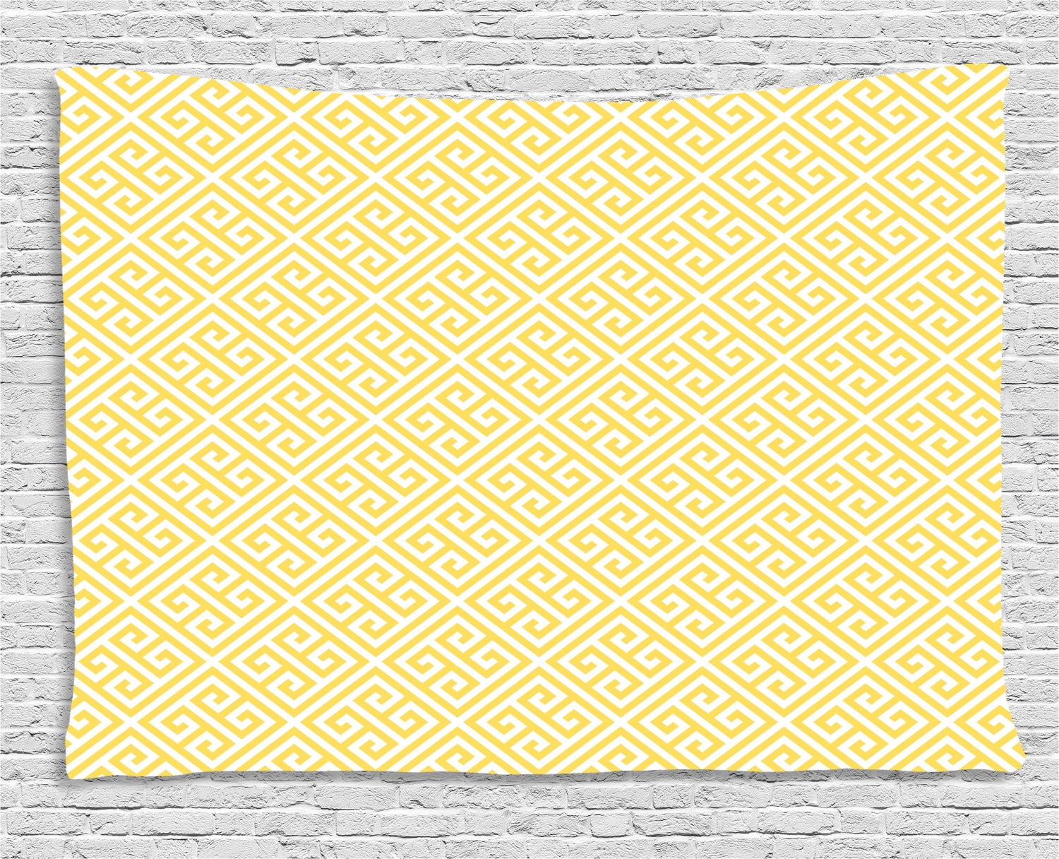 Greek Key Tapestry, Ancient Roman Culture Themed Minimalist Pattern ...