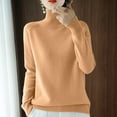 Fancifize Turtlenecks Sweaters for Women Long Sleeve Knit Pullover ...