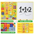 Magnetic Learning Calendar for Kids 4-7, Educational Homeschool Poster ...