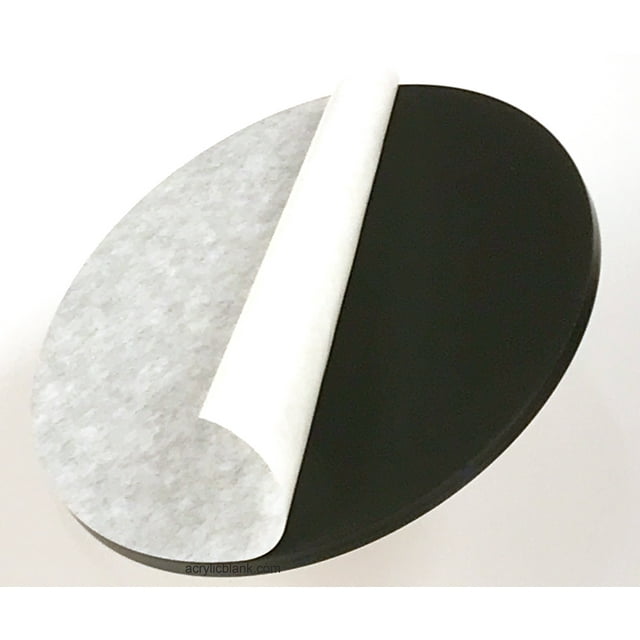 Acrylicblank Glossy Black Acrylic Circle Disc Round (9.5" Diameter, 1/4 ...