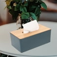 Qnmwood Wooden Tissue Box Cover for Bathroom/Office/Car - Green ...