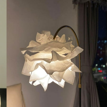 Paper Lamp Shade Hanging Light Fixture Flower Shaped Lampshade for ...