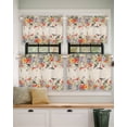 Blossom Garden Spring Flower Bird Short Blackout Curtains 24 Inch Long ...