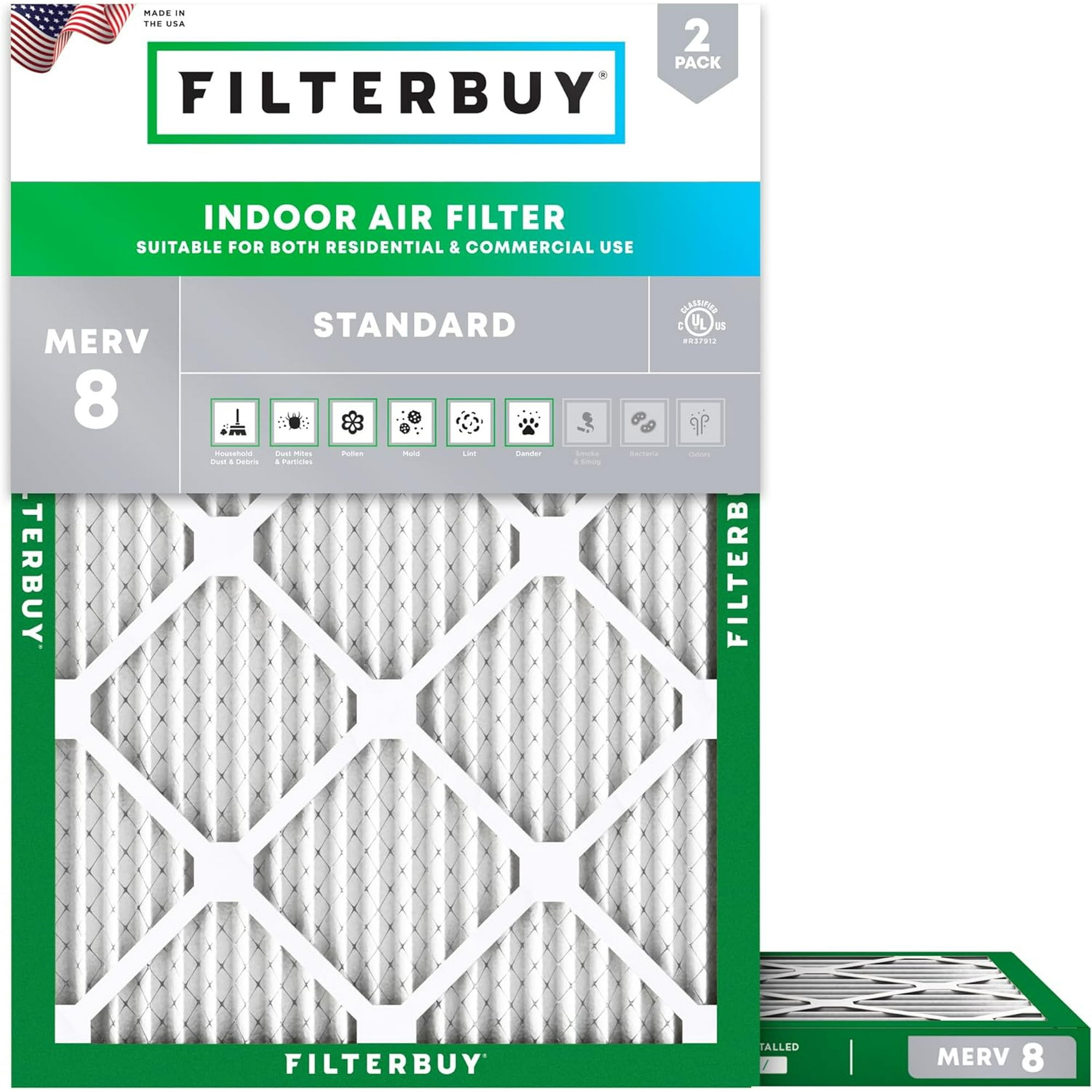 Click here for Filterbuy 17.5x19.5x1 Merv 8 Dust & Allergy Defens... prices
