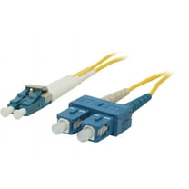 C2G 30m LC-LC 9/125 OS2 Duplex Single-Mode PVC Fiber Optic Cable - Yellow - Walmart.com
