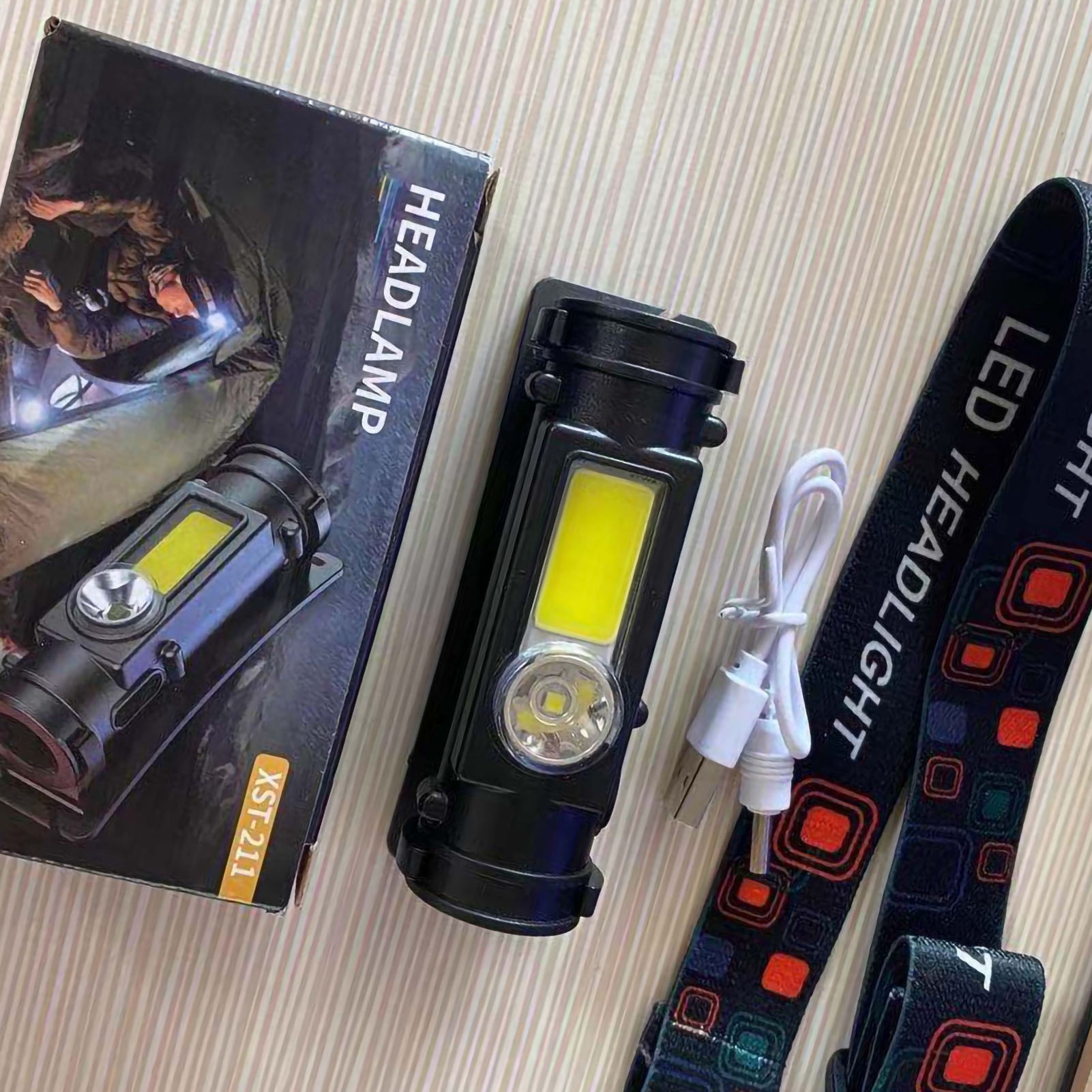 Faro multifuncional, faro con carga USB, faro multifuncional para ...