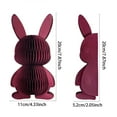 3/1PCS Easter Rabbit Honeycomb Table Decorations, 3D Foldable Paper ...