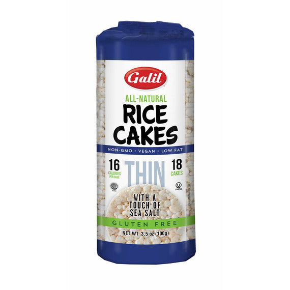 Galil Thin Rice Cakes | Round | Salt | 3.5 oz - Walmart.com