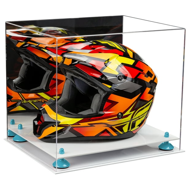 Acrylic Motorcycle Motocross or Nascar Racing Helmet Display Case with ...
