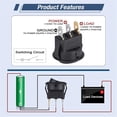 20pcs Control Push Button Switch 3 Pin 12V 20A Amps Car Truck Rocker ...