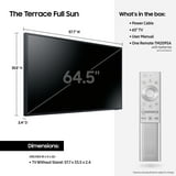 "Samsung 65"" The Terrace Outdoor 4K QLED Smart TV - Full Sun & Weather ...