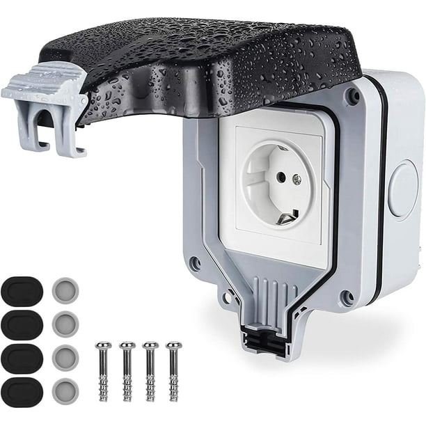Zshan outdoor weatherproof sockets, waterproof switched power socket ...