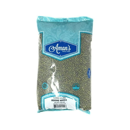 Aman's Moong Whole Mung Beans, 1.8kg 4lbs - Walmart.ca