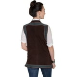 Scully Western Vest Womens Embroidered Suede Metallic Button L661 - Walmart.com