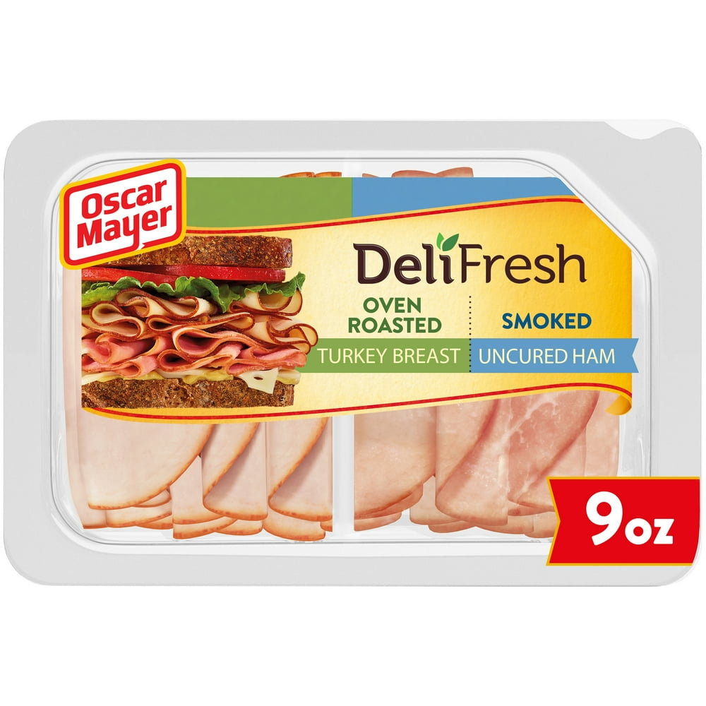Oscar Mayer Deli Fresh Oven Roasted Turkey Breast & Smoked Uncured Ham ...