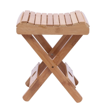 Foldable Stool Collapsible Bamboo Stool Chair Small Portable Stool ...