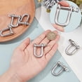 304 Stainless Steel D-Ring Anchor Shackle Clasps Stainless Steel Color ...