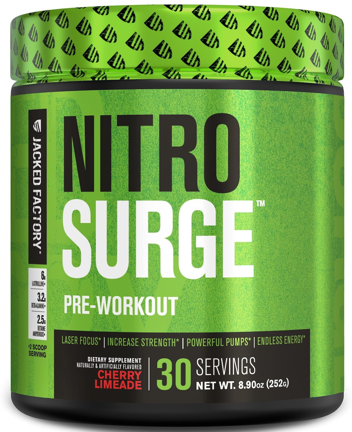 Jacked Factory NITROSURGE Pre Workout Supplement - Endless Energy ...