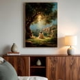 Affixzi Peaceful Christian Wall Art Featuring Jesus Under Olive Tree ...