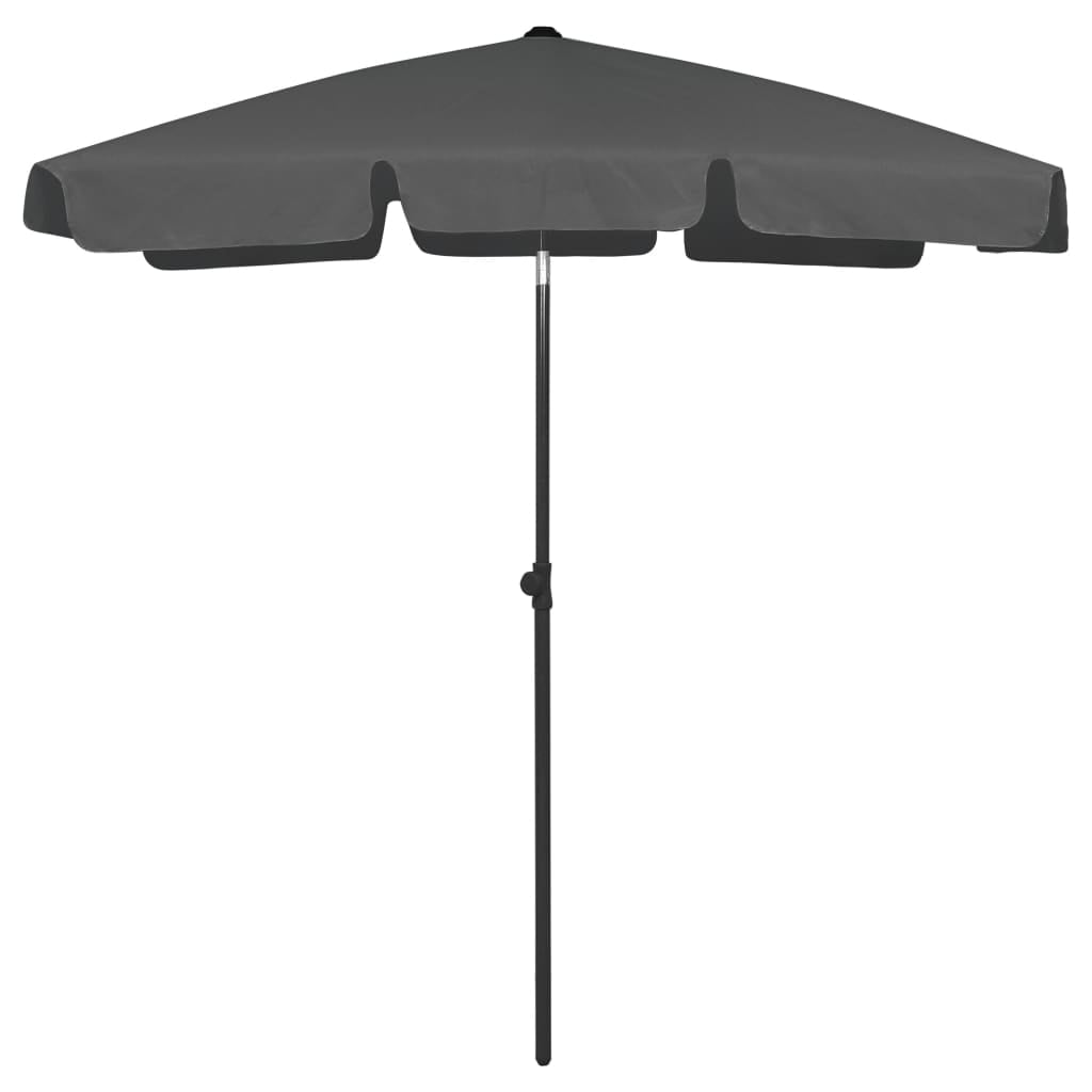 vidaXL Outdoor Umbrella Height Adjustable Parasol Tilting Garden ...
