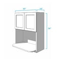 Craftline Ready to Assemble White Shaker Microwave Cabinet - Walmart.com