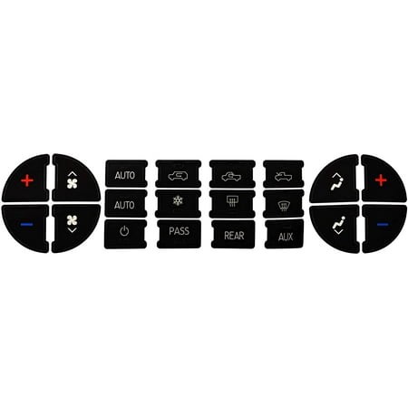 AC Panel Decals & Radio Button Repair Decal Set, Fix Ruined Faded AC ...