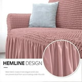 NICEEC Sofa Slipcover Pink Sofa Cover 1 Piece Easy Fitted Sofa Couch ...