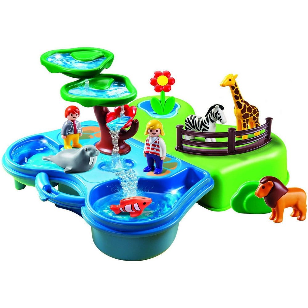 PLAYMOBIL 1.2.3 Take Along Zoo & Aquarium - Walmart.com - Walmart.com
