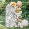 Ash Fronds Arch Backdrop Cover 4 FT, Gray Silver Slate Leaf Plant ...