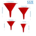 5 Pcs Plastic Oil Funnels for Automotive Use Set, Large Flexible Fuel ...