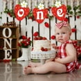 Strawberry High Chair Banner Sweet One Banner Birthday Party Hanging ...