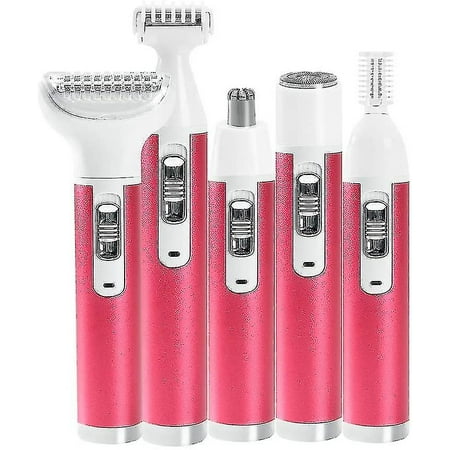 Female Trimmer 5 In 1 Usb Rechargeable Cordless Shaver Set Pubic Hair ...