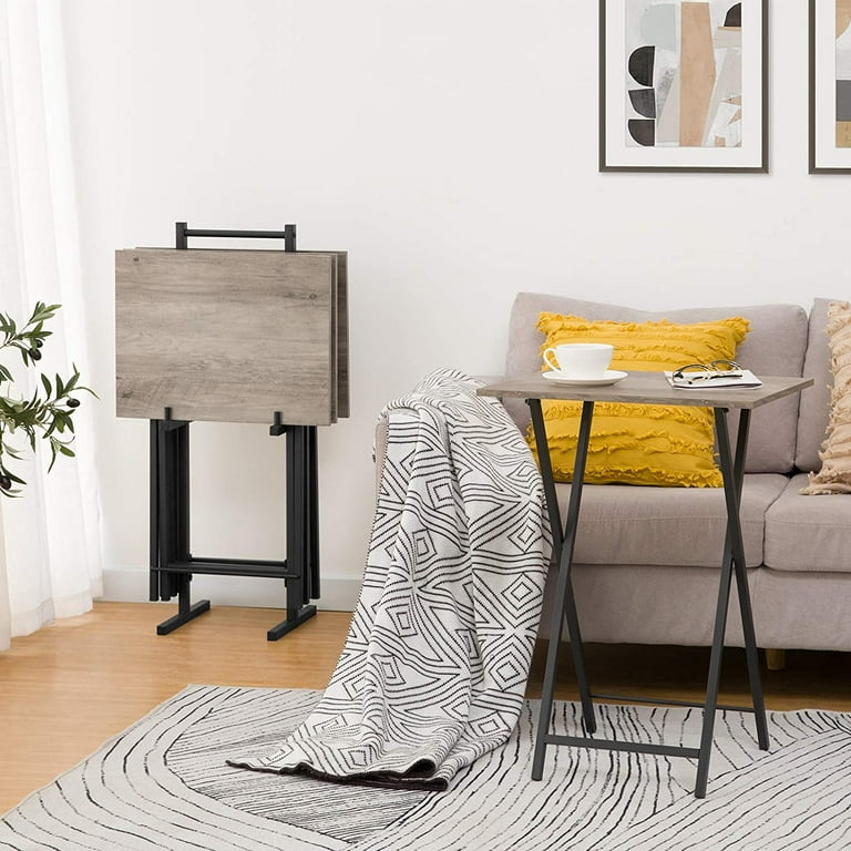 Tv tray storage rack store