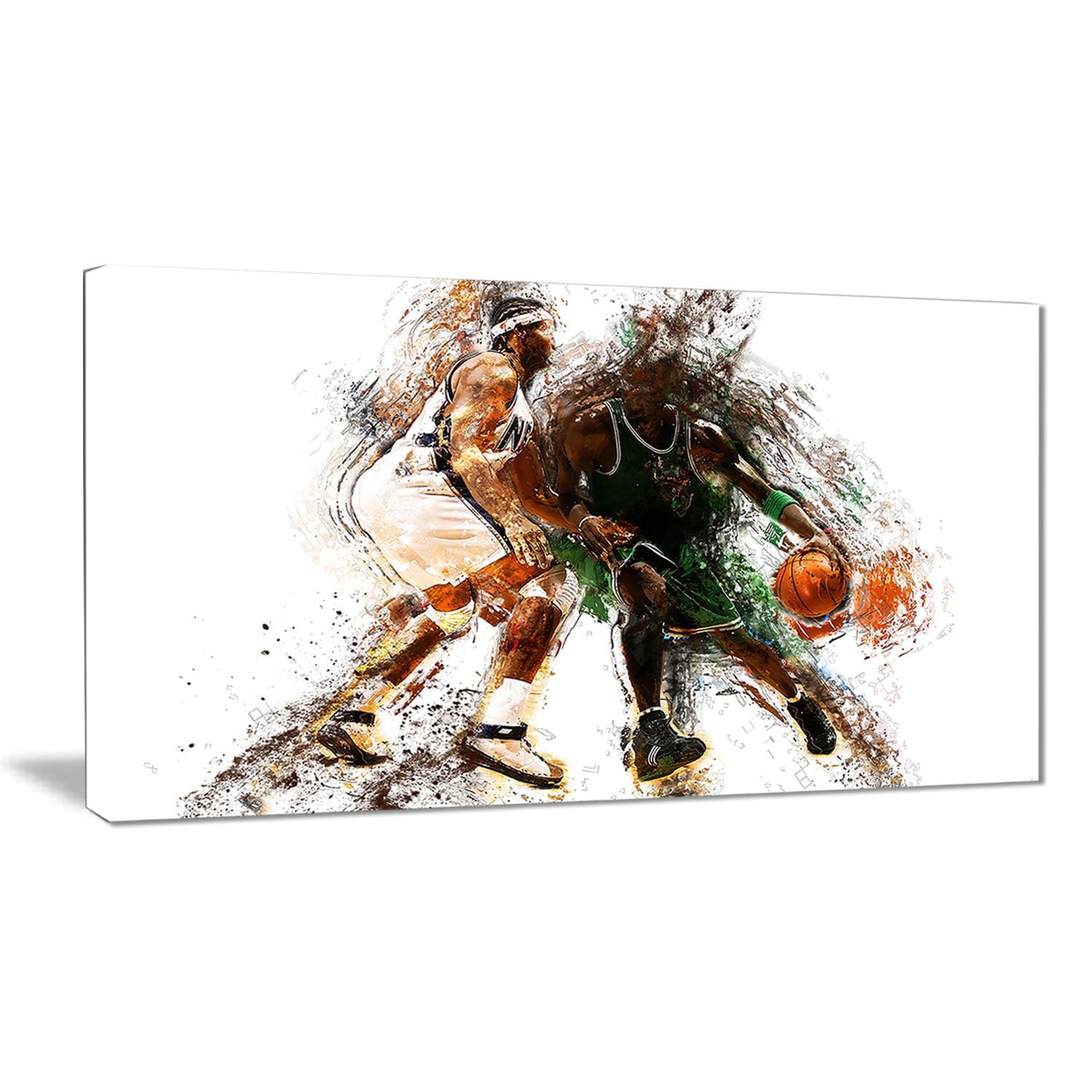 Click here for Designart Design Art Basketball Lets Go Defense Ca... prices