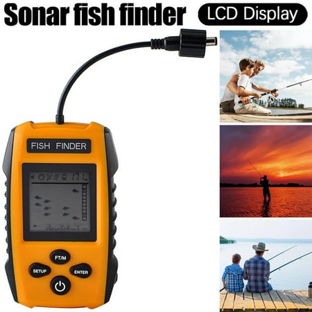 Fishing Detector Portable Sonar LCD Fish Finders with fish finder ...