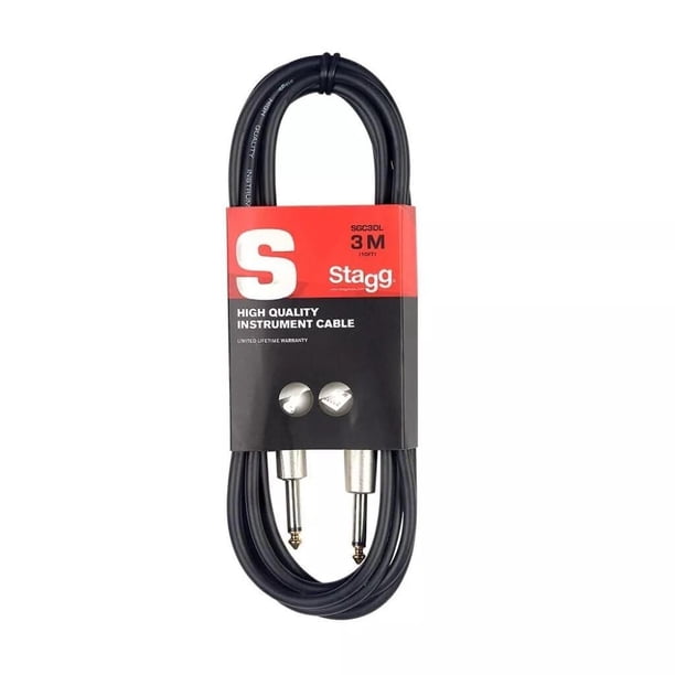 Cable para Instrumentos Stagg Serie S Deluxe 10 ft multicolor | Walmart ...