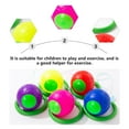 Ankle Toys 5pcs Foldable Flashing Jumping Ring Toys Children Colorful ...