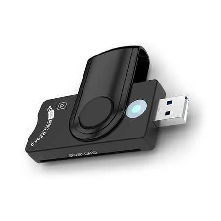 kurtrusly Smart Card Reader USB2.0 5V TF SIM Memory Card Reading Device ...