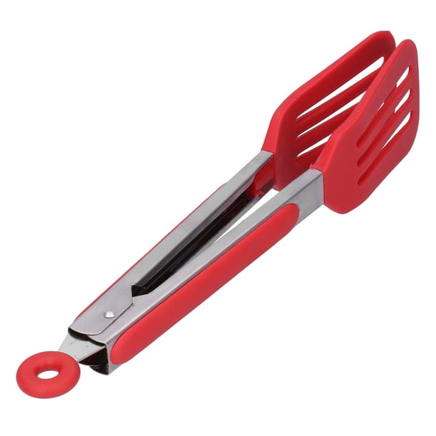 Steak Tongs, Stainless Steel Silicone Steak Clamp Foldable Food ...