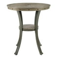Linon Franklin Metal and Wood Pub Table in Pewter - Walmart.com