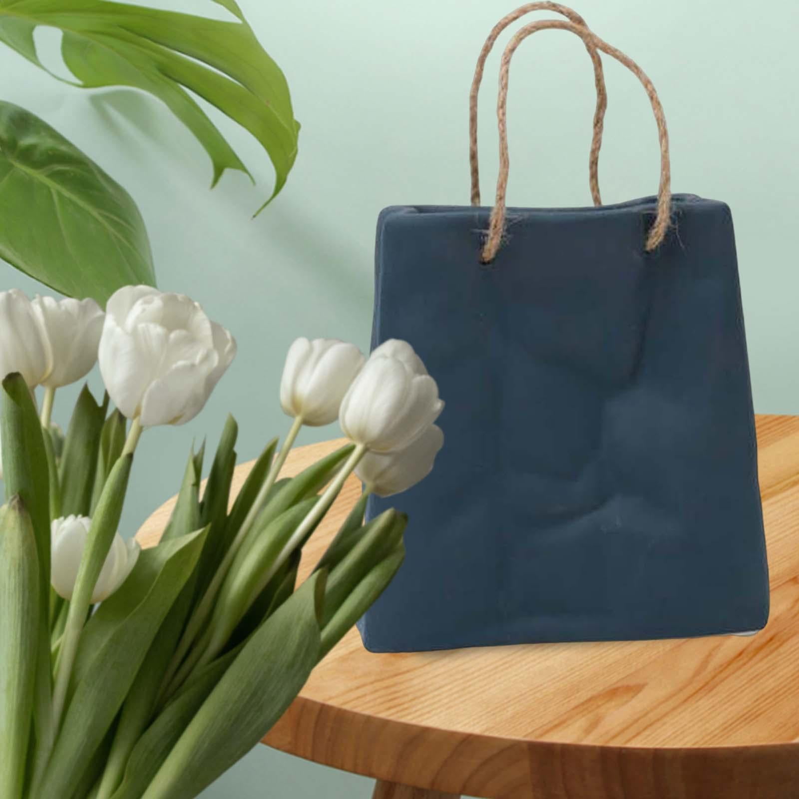 Ceramic Flower Vase Desktop Vase Centerpiece Boho Flower Arrangement ...