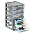 IRIS Small 3 Drawer Countertop Organizer, 2 Pack - Gray - Walmart.com