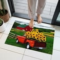 Barn Truck Sunflower Door Mat 20x31.5 Inch Farm Countryside Rustic ...