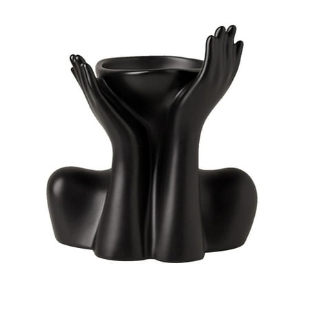 jifeng Ceramic Flower Vase Art Ceramic Desktop Vase for Living Room ...