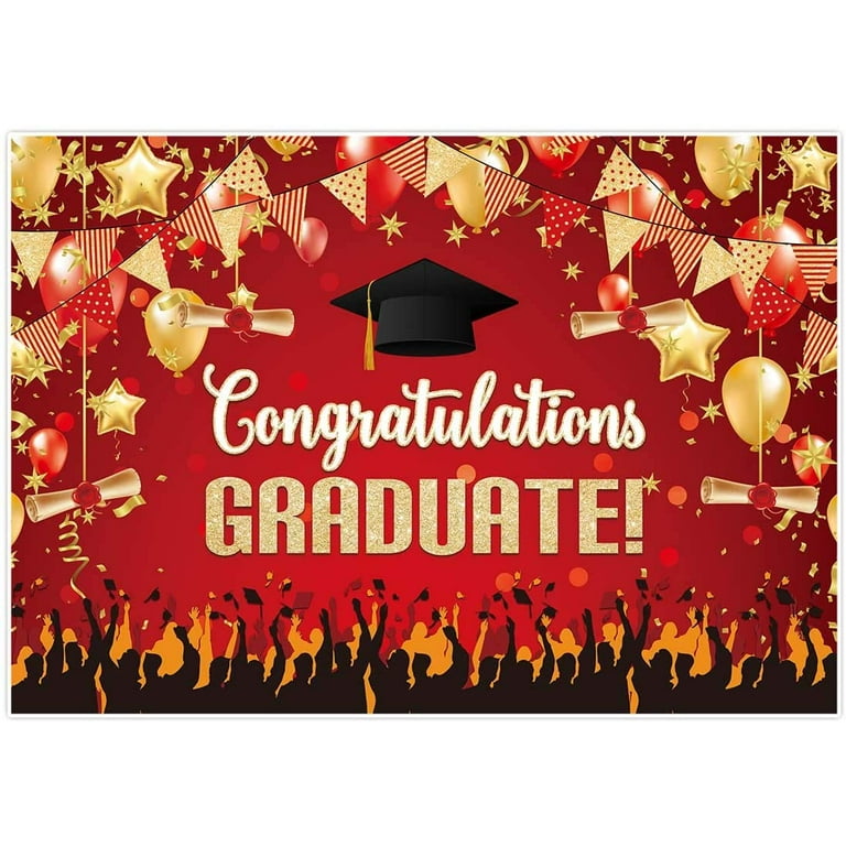 Graduation Background Red